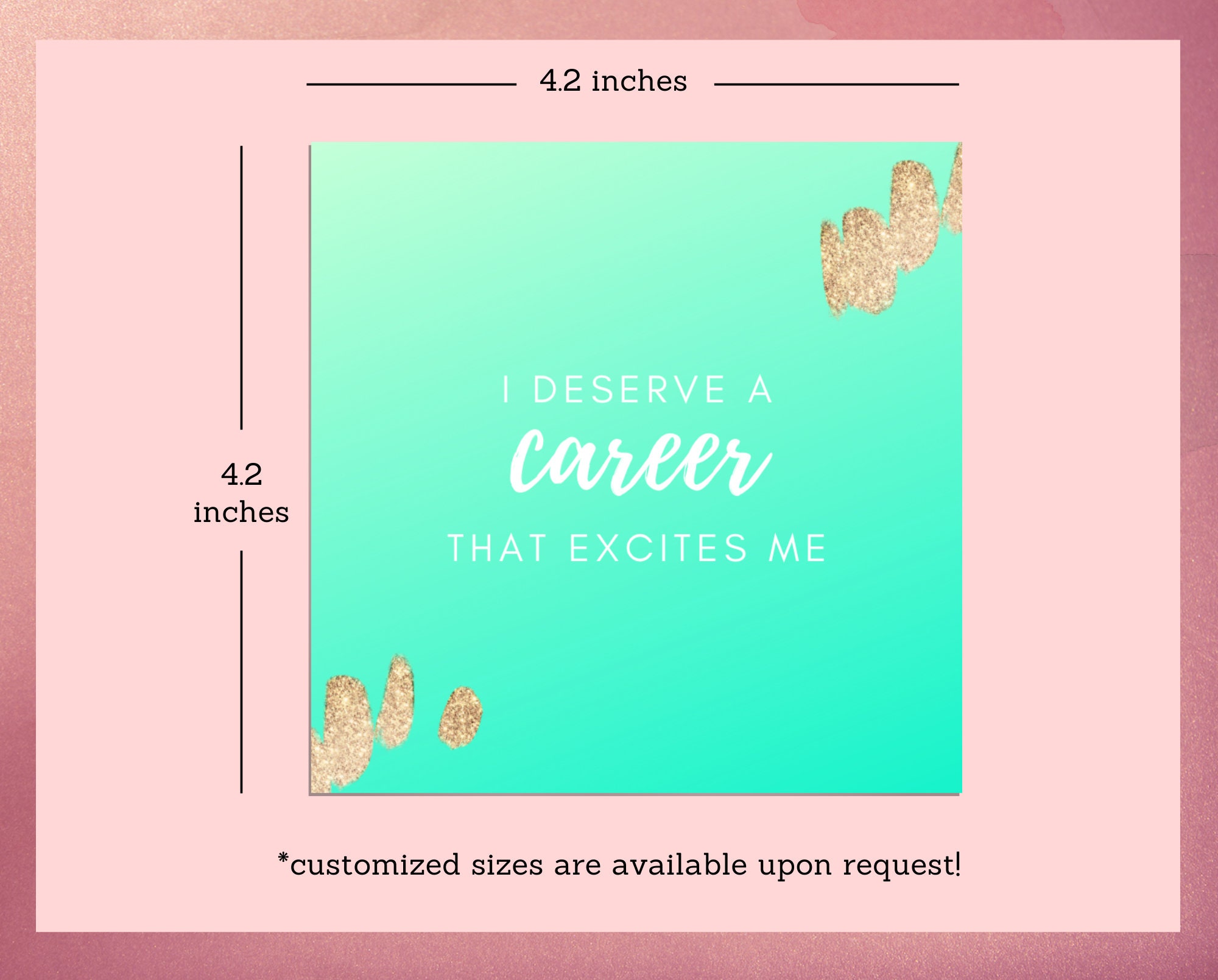 Vision Board Career Affirmation Cards | Goal Cards | Vision Board ...