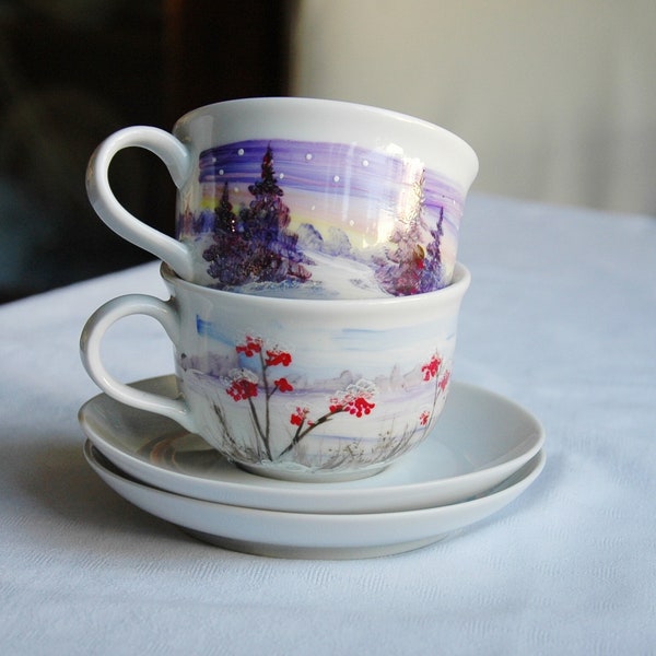 Hand Painted Cups - Etsy