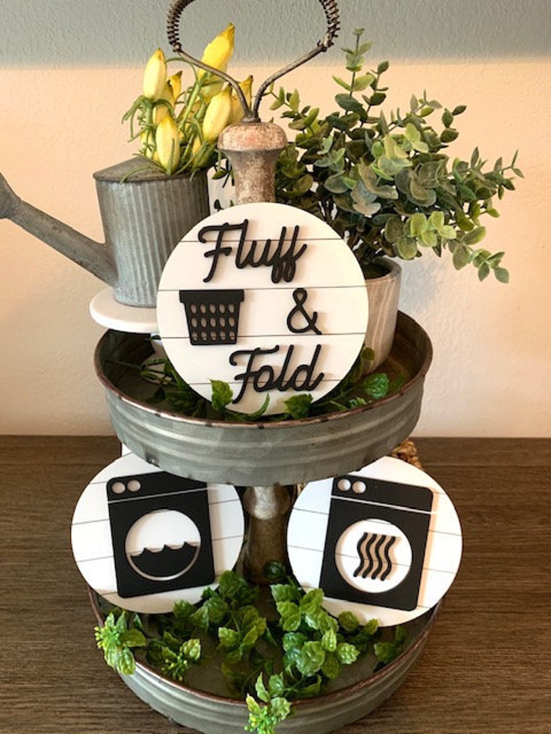 Washer / Dryer Tray Signs - Laundry Room 3D Mini Signs, Washer - Dryer ...