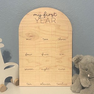 My First-year Picture Board - One Year of Photo Board - Milestone Board ...