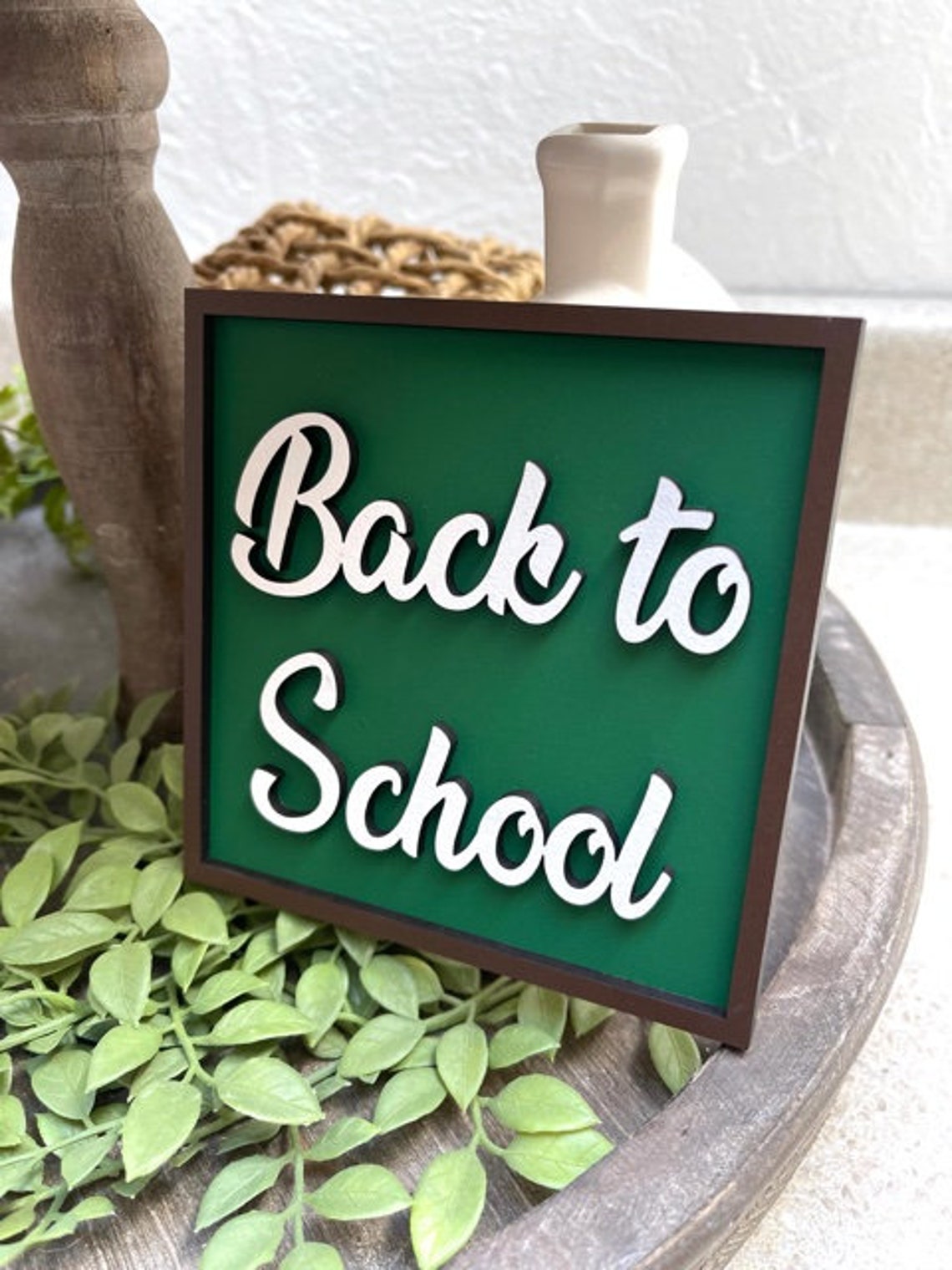 Back to School Tier Tray School 3D Mini Signs Welcome - Etsy