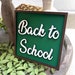 Back to School Tier Tray School 3D Mini Signs Welcome School House Back ...