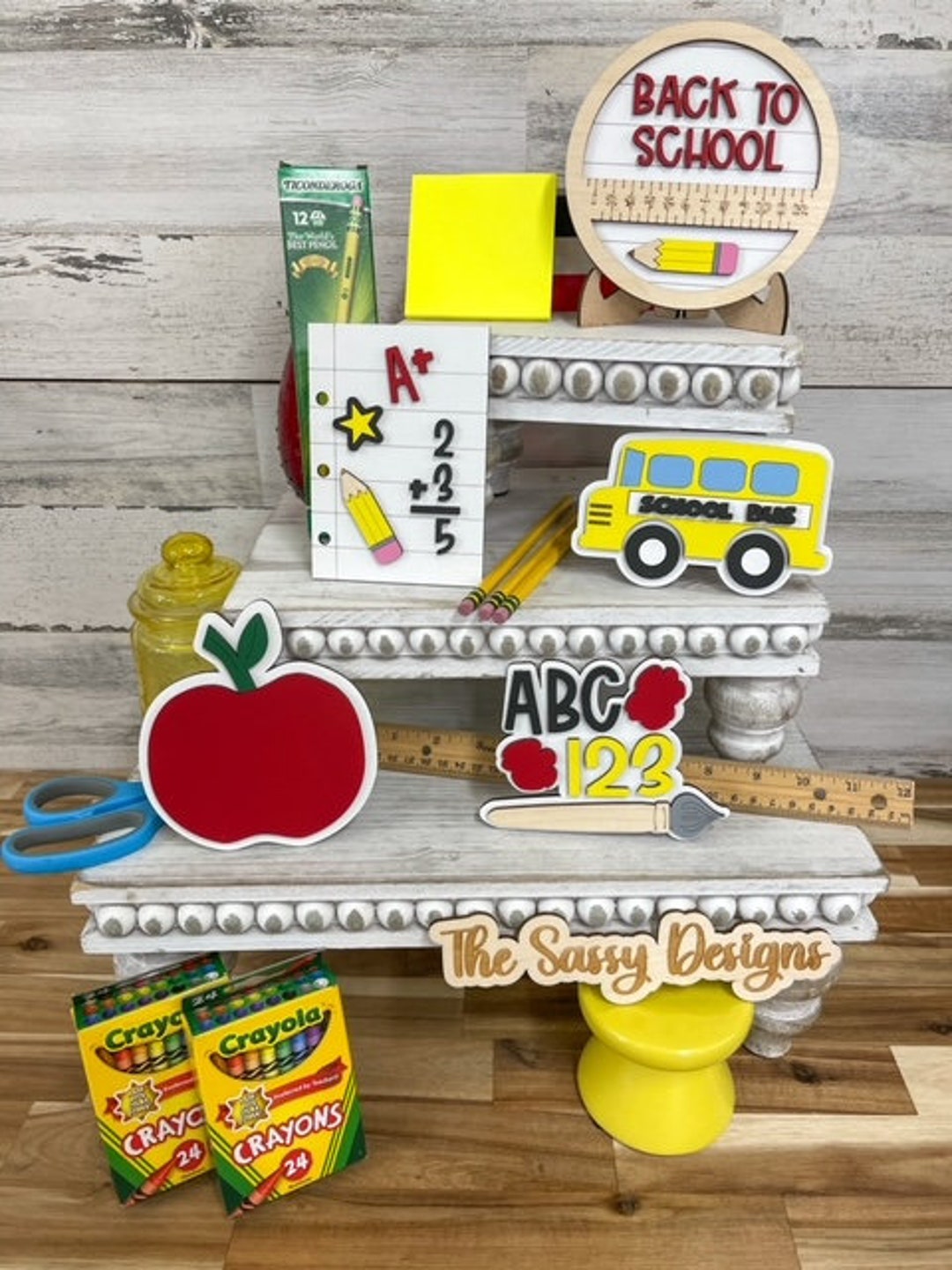 Back to School Tier Tray Minis - Classroom Decor- Teacher Decor- School ...