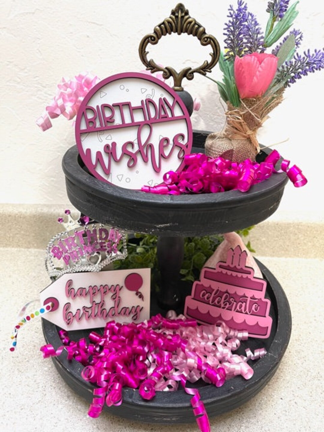 Happy Birthday Mini Signs - Wishes - Birthday Cake - Celebration ...