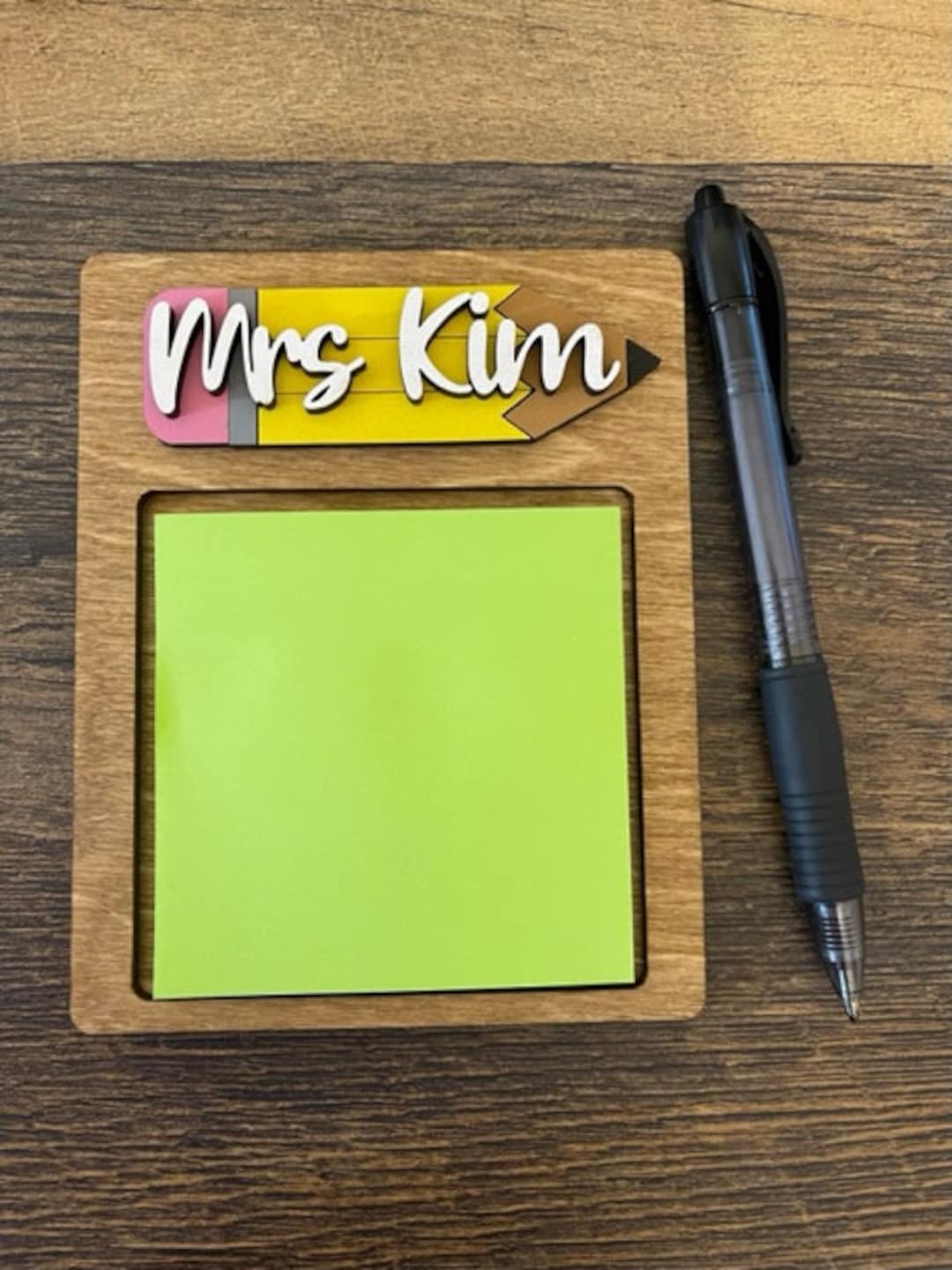 Teacher Sticky Notepad Holder - Teacher Post It Note Pad - Teacher Gift ...