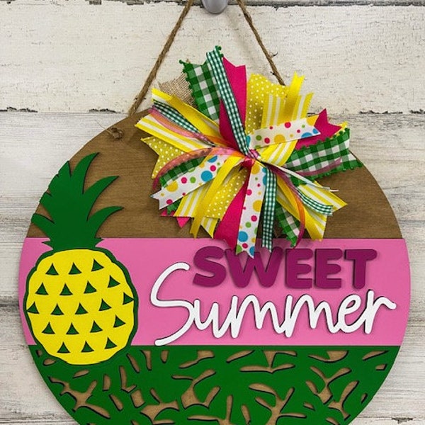 Pineapple Door Decor - Etsy
