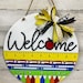 Welcome Classroom Door Hanger Teacher Decor Teacher Signs Back to ...