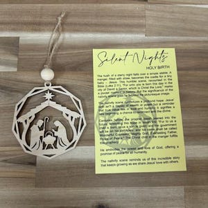 Nativity Story Ornament - Christmas Decor - Religious Decor - - Etsy