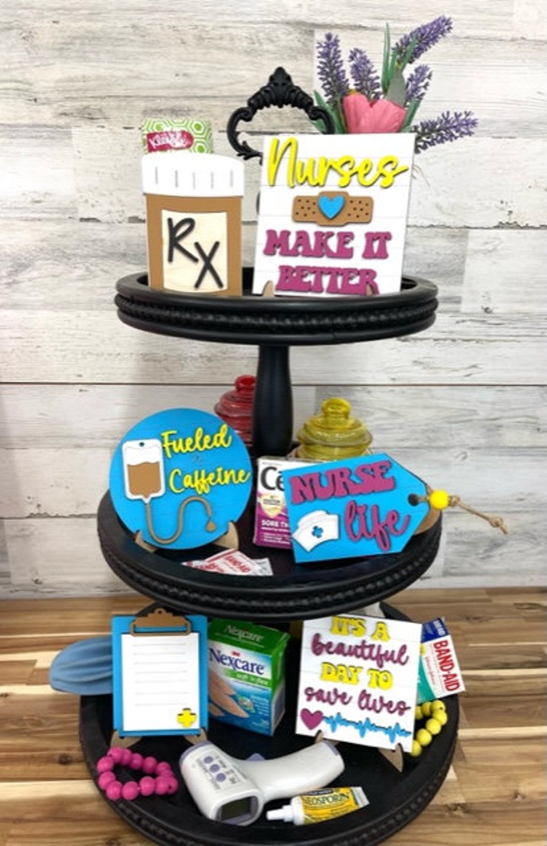 Nurse Life Tier Tray Signs - Nurse Clipboard - Nurses Make It Better ...