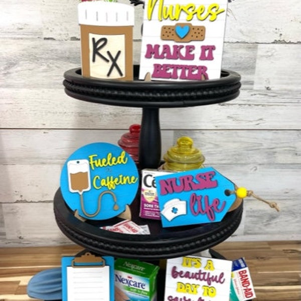Nurse Tier Tray Decor - Etsy