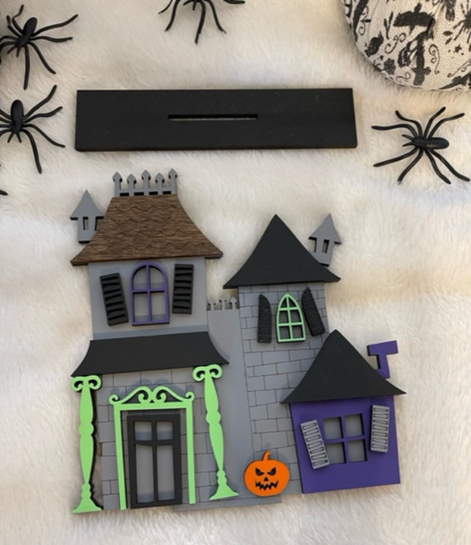 Standing Haunted 3D House Halloween Decor - Etsy