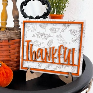 Gobble Turkey Tier Tray- Thanksgiving 3D Mini Signs- Happy Turkey Day ...