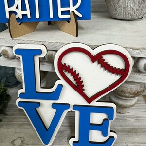 Baseball Mini Signs - Sports Decor - Hey Batter Batter - Love Baseball ...