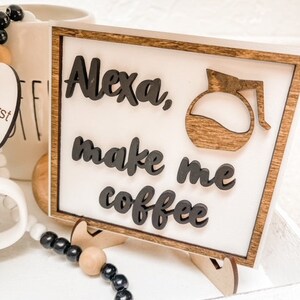 Coffee Tier Tray Signs - I Love Coffee - Coffee Spoons - Coffee Beans ...