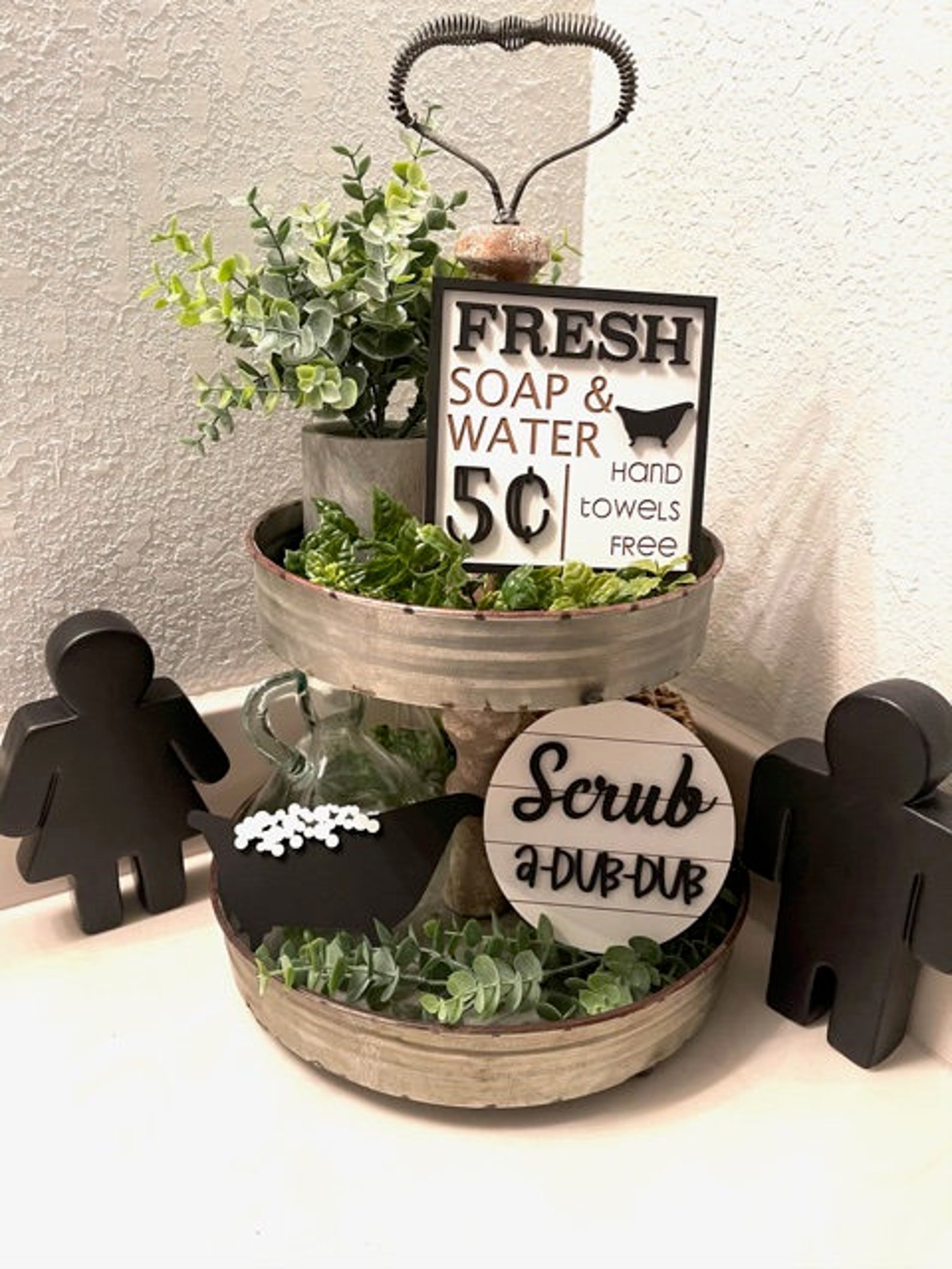 Fresh Soap Tier Tray-bathroom Mini Signs-bathroom Decor-fresh Soap ...