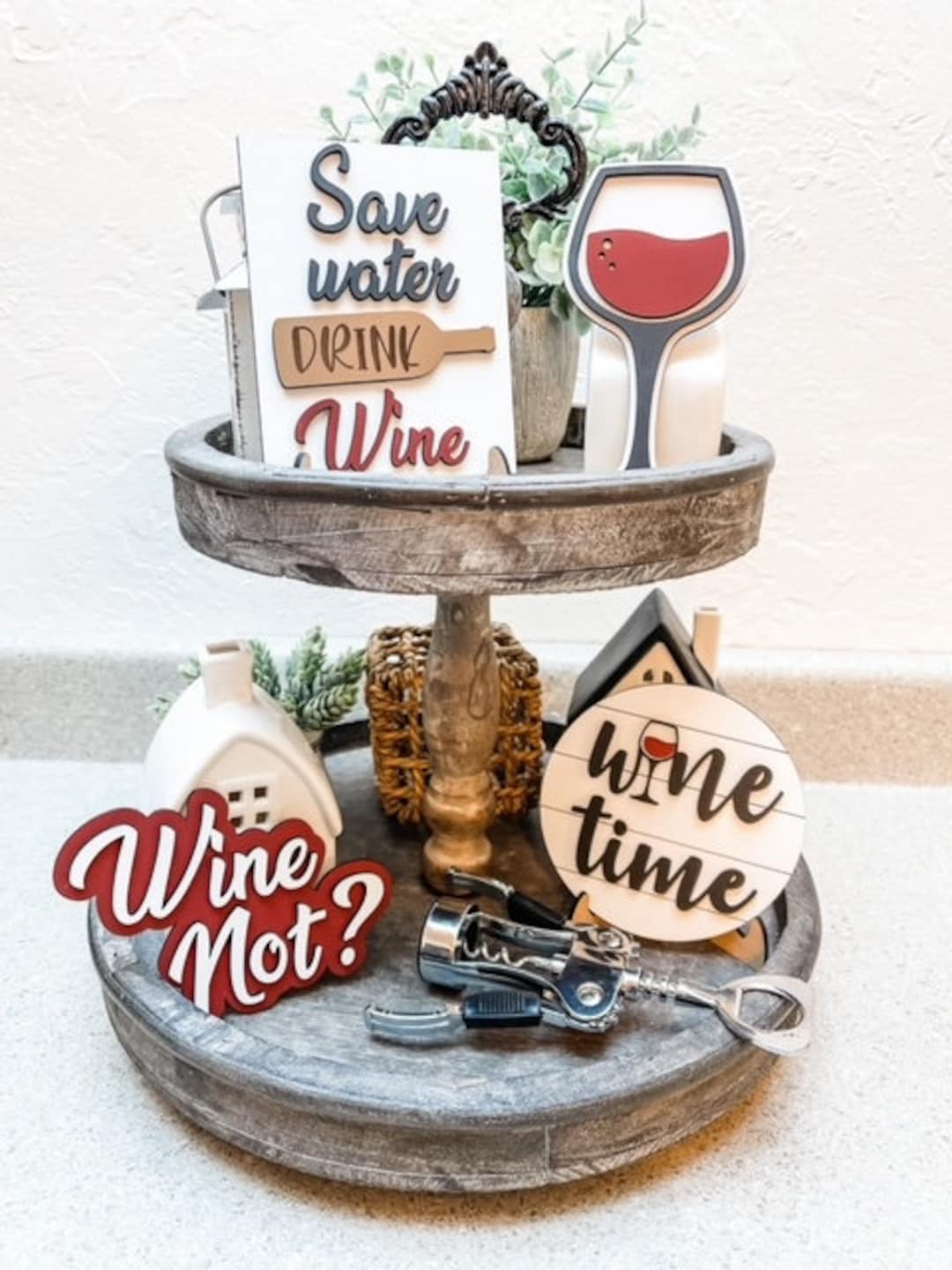 Wine Mini Signs - Wine Glass -wine Not - Wine Time - Save Water Drink ...