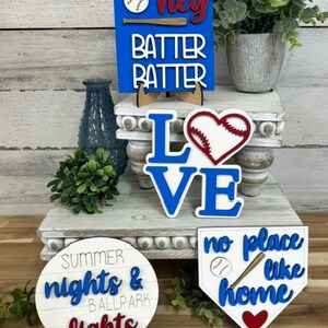 Baseball Mini Signs - Sports Decor - Hey Batter Batter - Love Baseball ...