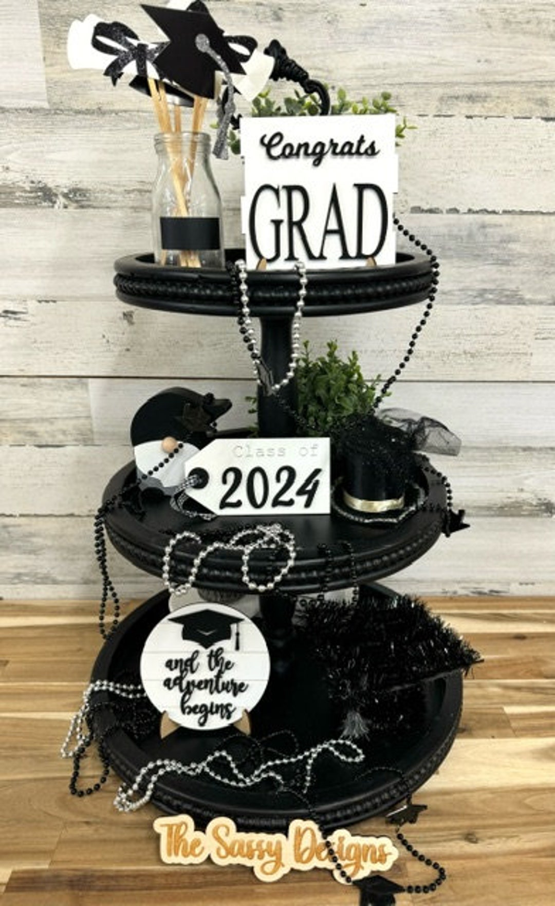 Graduation Tier Tray-graduation Mini Signs-and the Adventure Begins ...