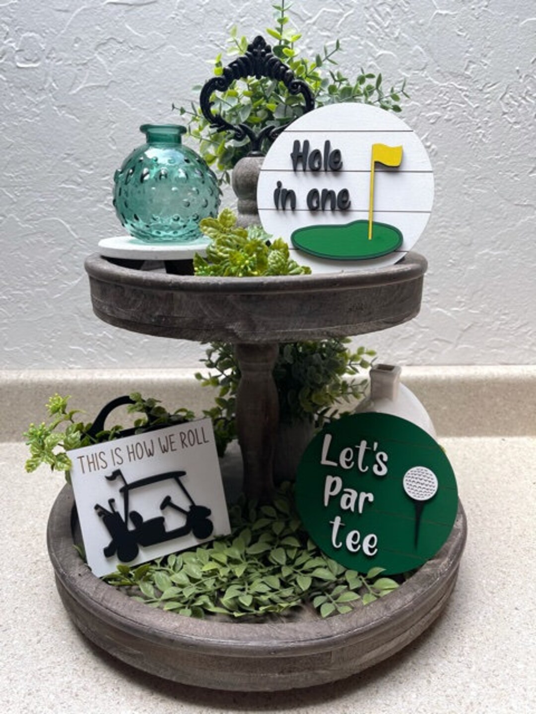 Golf Tier Tray - Golf Mini Signs - That's How We Roll - Golf Cart -lets ...