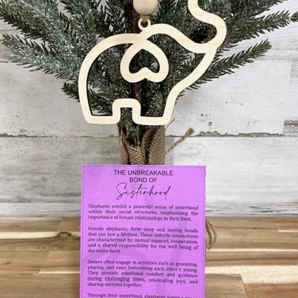 Friendship Sisterhood Elephant Ornament - Etsy