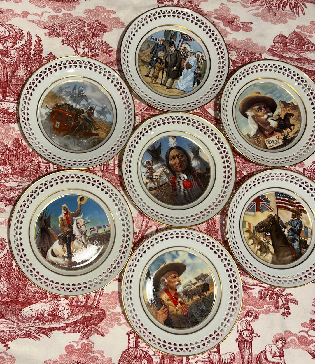 Seven Collectible Plates Buffalo Bill Wild West - Etsy
