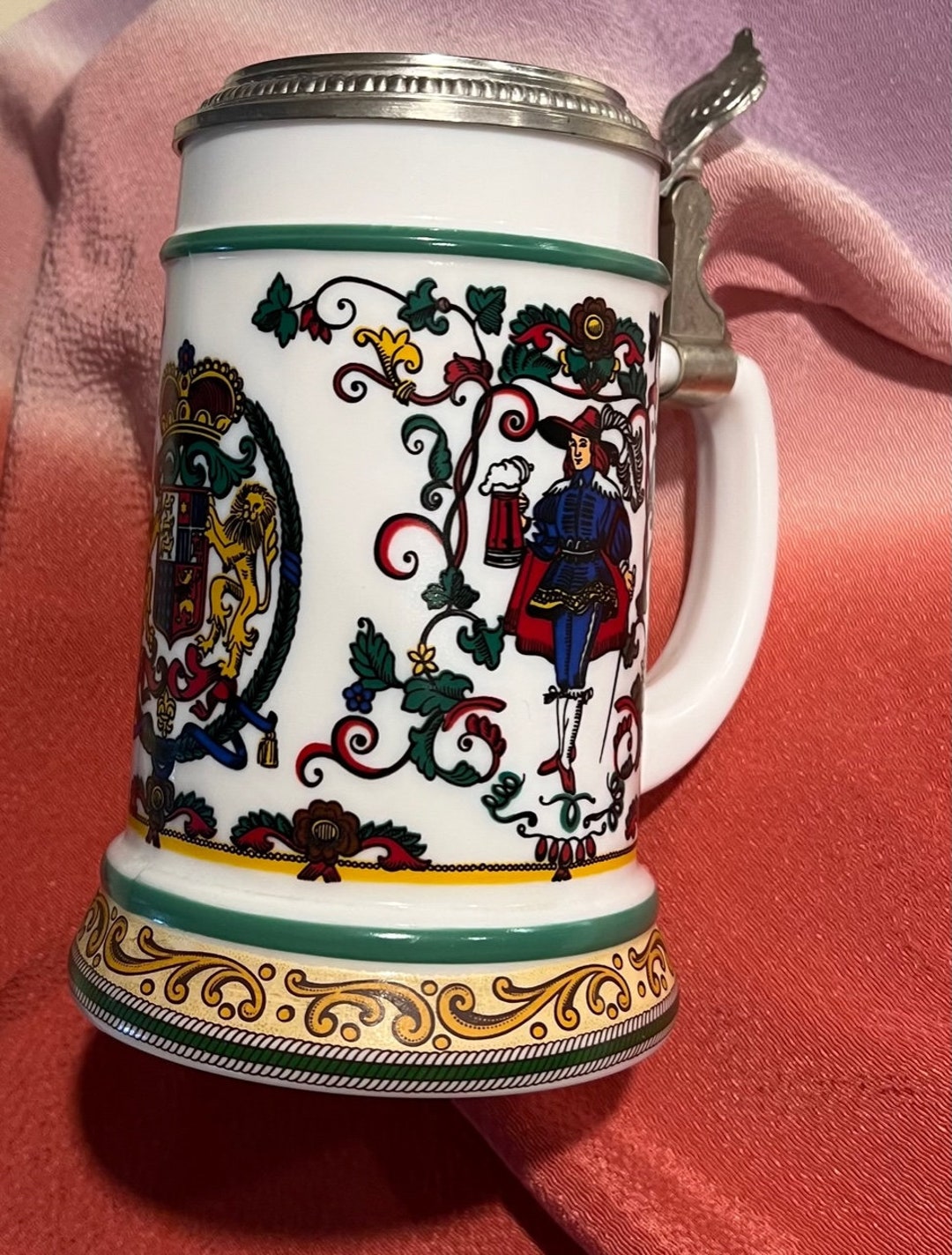 Bierseidel Milk Glass Beer Stein - Etsy