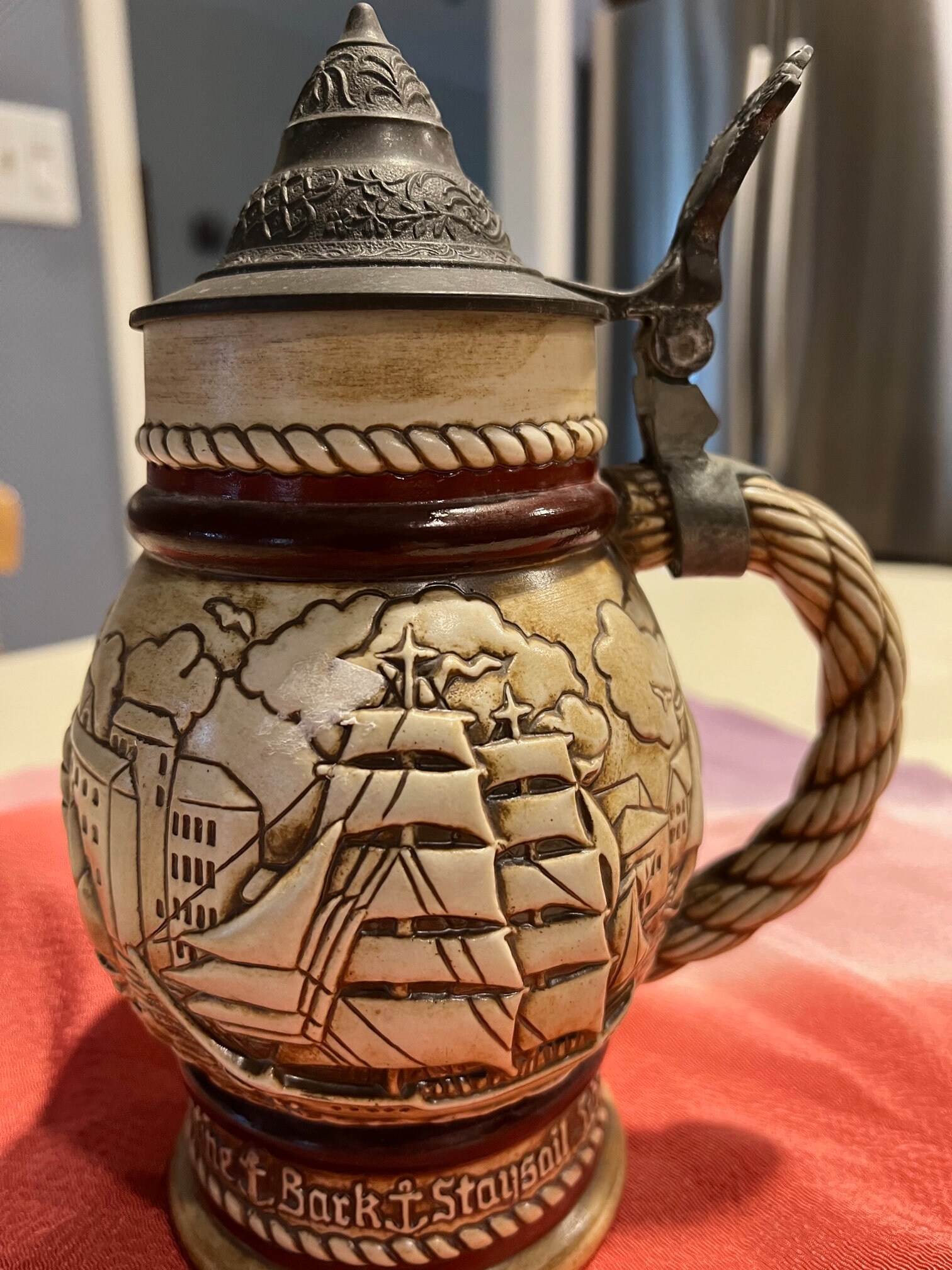 Vintage Avon Handcrafted Beer Mug With Lid - Etsy