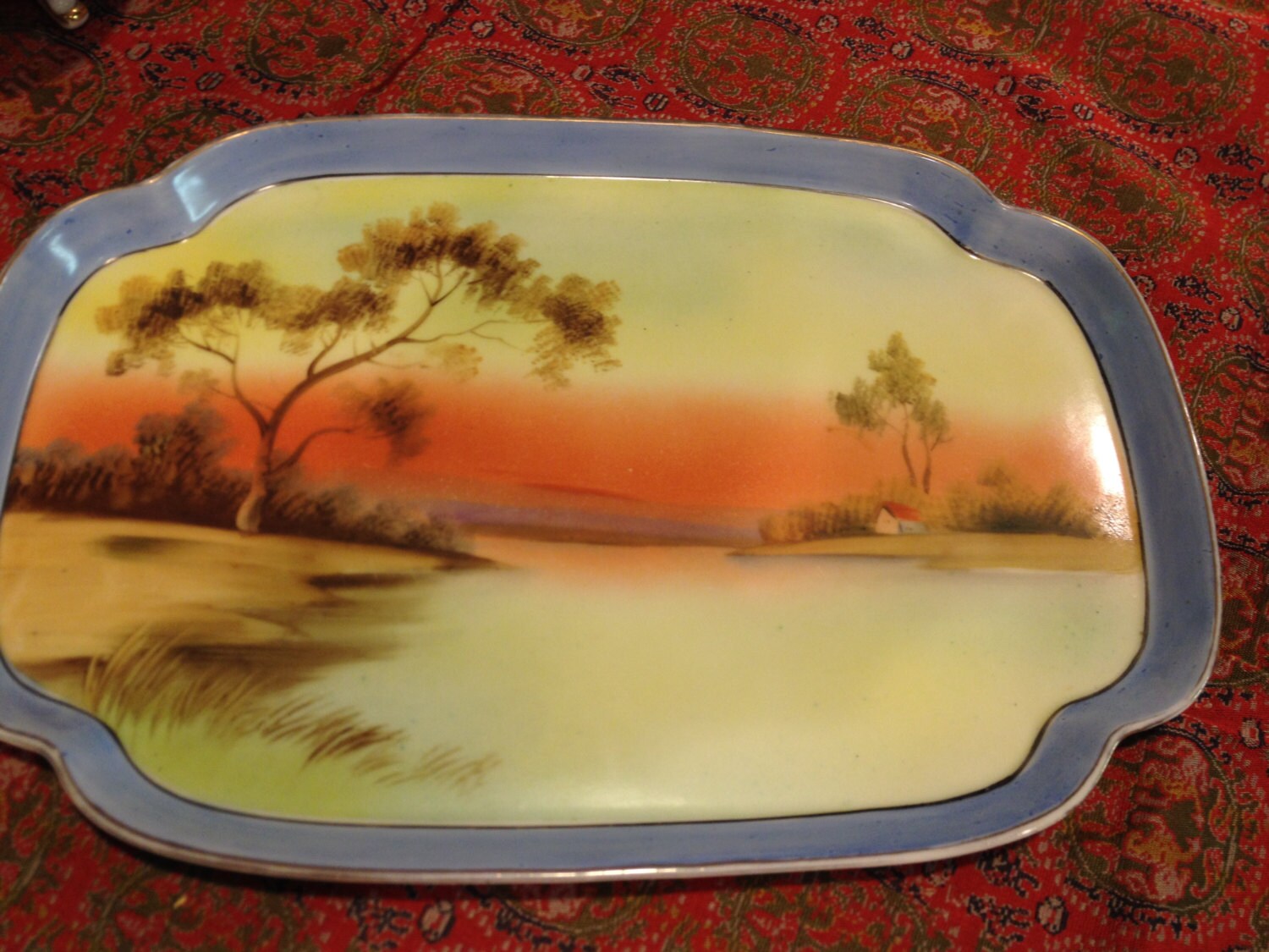 Vintage Handpainted Japanese Vanity Dresser Set - Etsy