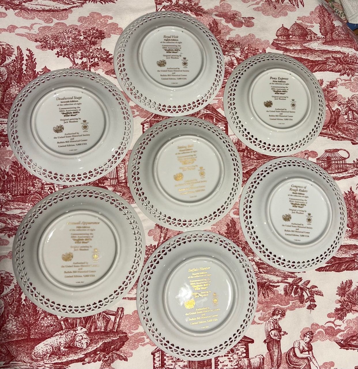 Seven Collectible Plates Buffalo Bill Wild West - Etsy
