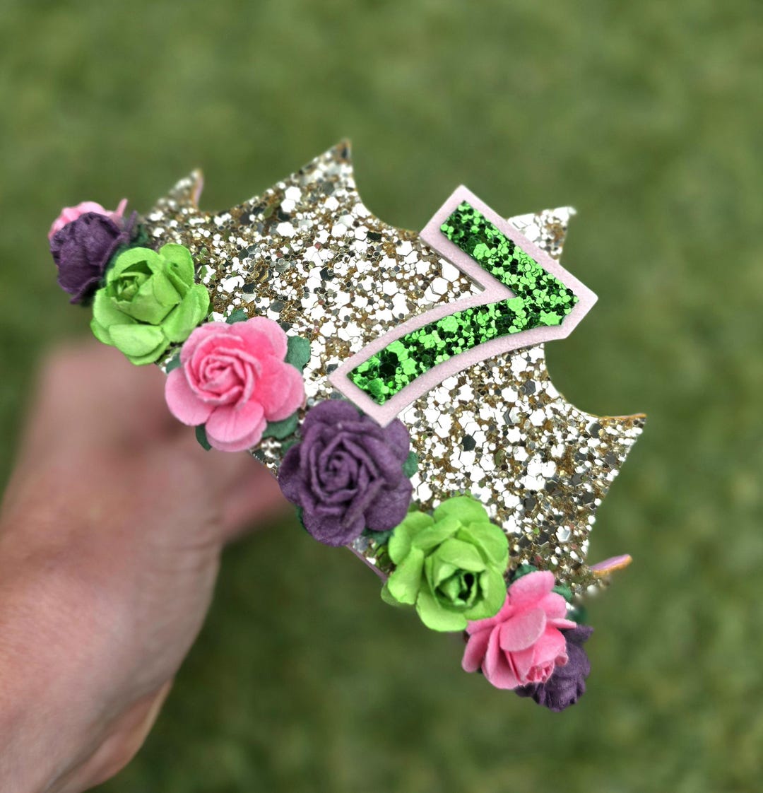 Zombie Witch Birthday Crown: Golden Pink & Green Halloween Tiara - Etsy
