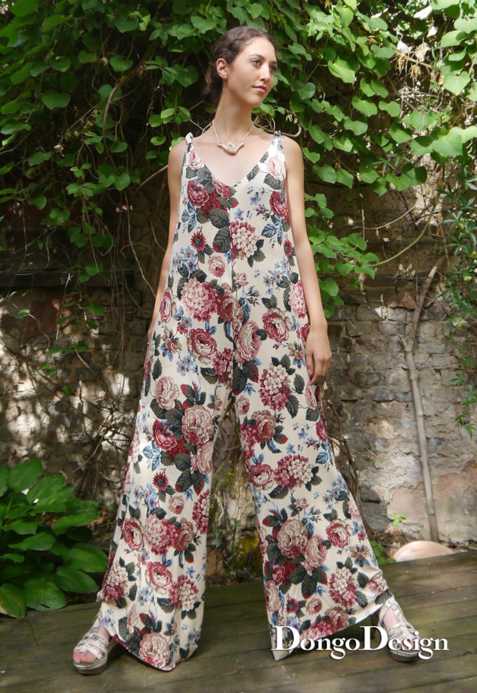 Pdf Sewing Pattern Jumpsuit Summer Friend Pdf File With E Book Sewing