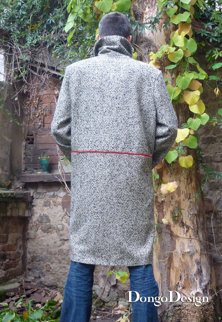 PDF Sewing Pattern for Menscoat Richard With High Collar and E-book ...