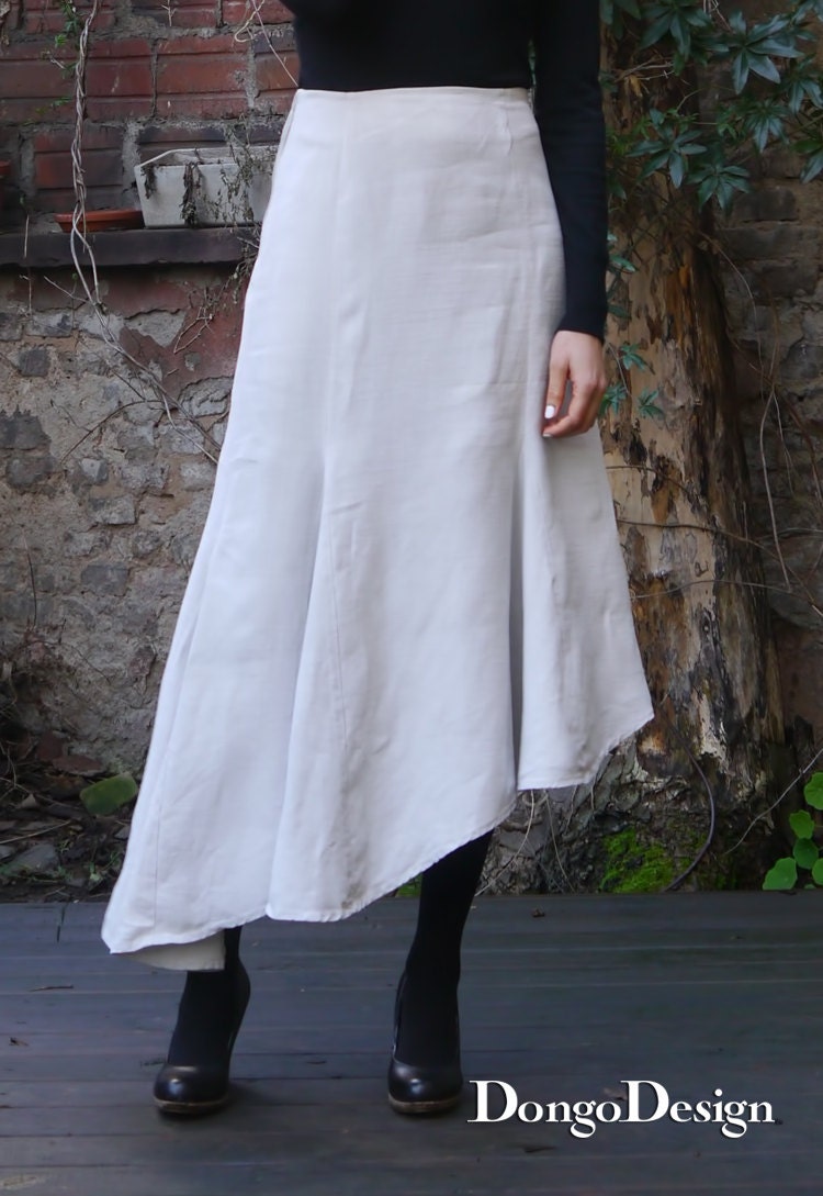 PDF Sewing Pattern Oblique Godet Skirt With E-book Sewing Instructions ...