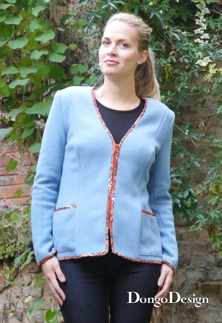 PDF Sewing Pattern Wool Jacket Elisa With Ebook Sewing Instructions - Etsy