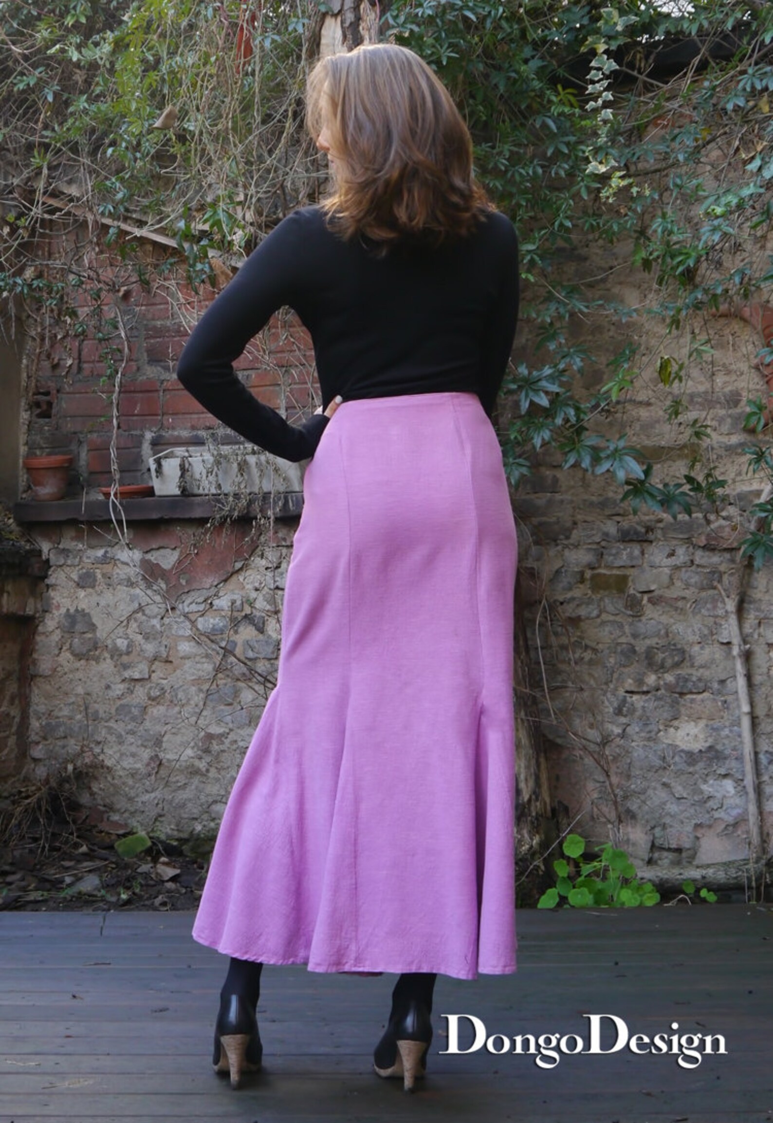 PDF Sewing Pattern Godet Skirt Easy PDF File With E-book Sewing ...