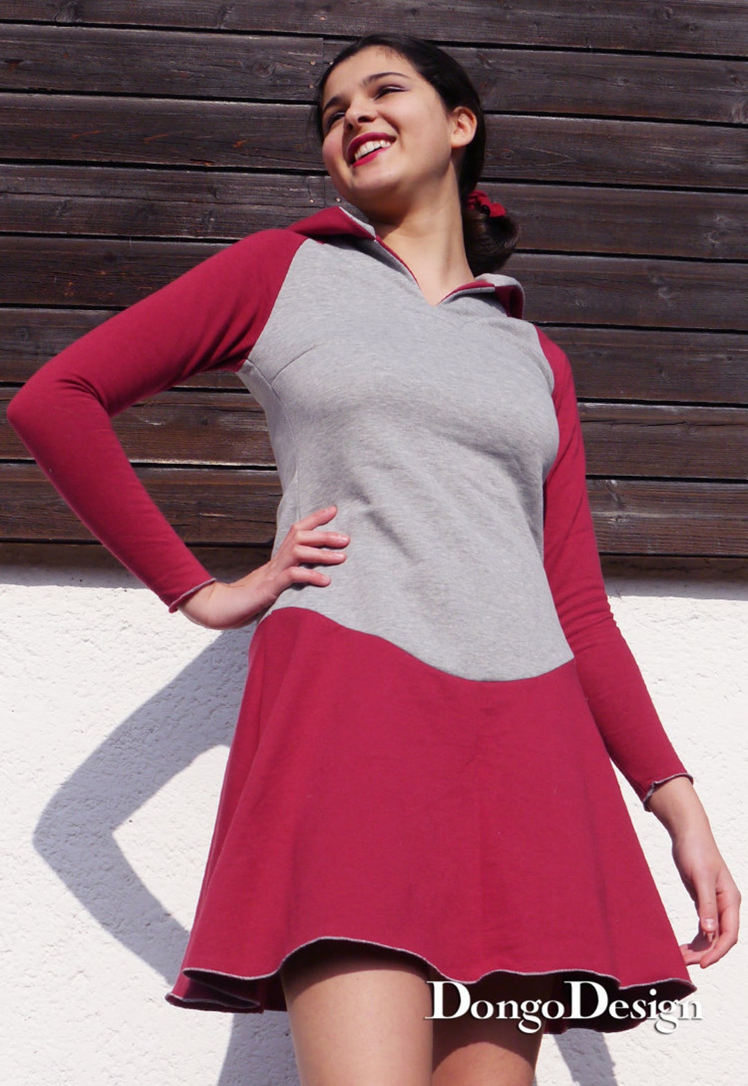 PDF Sewing Pattern Jersey Dress Barbara With Ebook Sewing Instructions ...