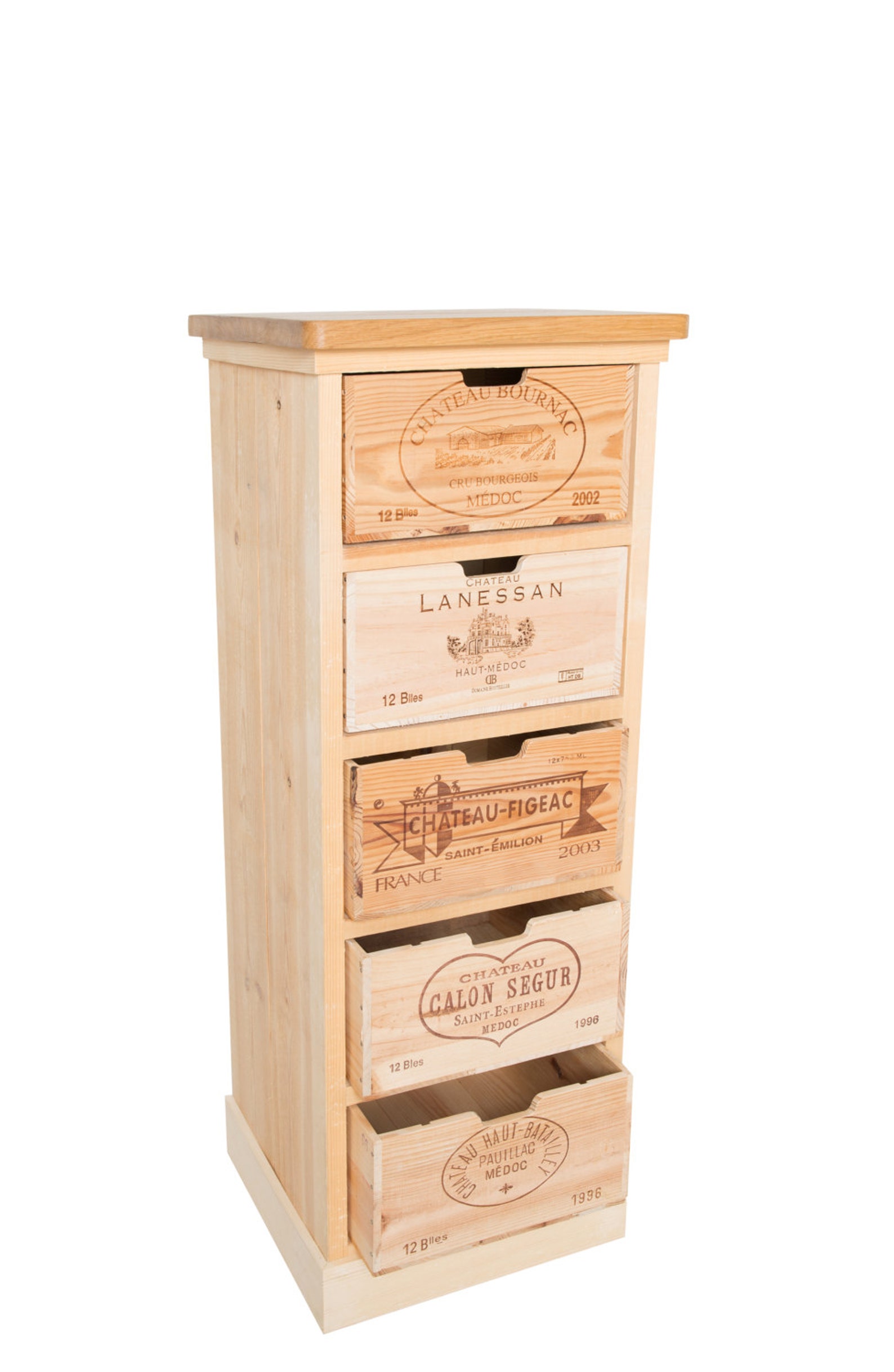 Handmade Rustic Wine Box Chest of Drawers - Etsy