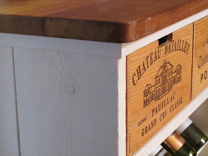 Painted Rustic Wine Rack - Etsy