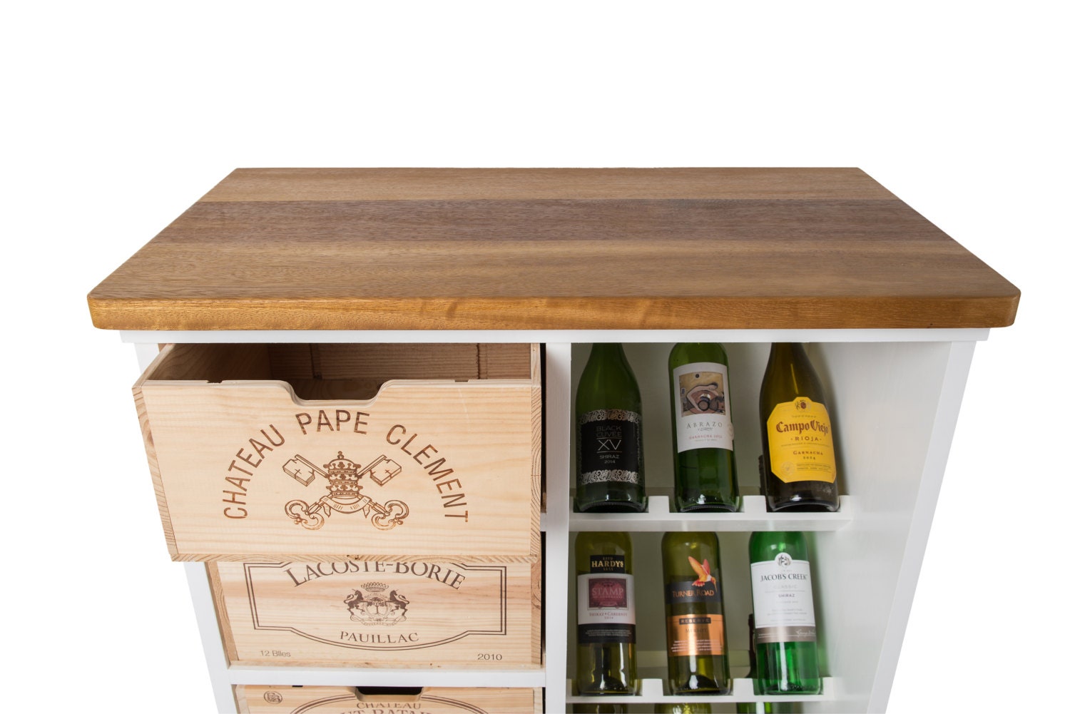 Wine Rack With Authentic French Wine Boxes as Drawer - Etsy UK