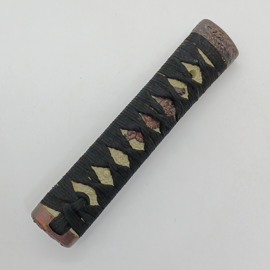 Used Tsuka Katana Grip Sword Grip Black Vintage Japanese Made in Japan ...
