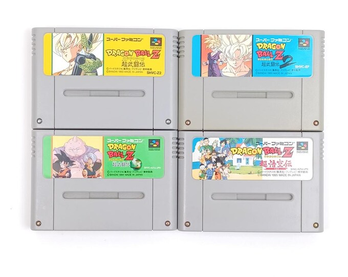 Used Nintendo Super Famicom SFC Dragon Ball Z Lot of 4 Japan Import ...