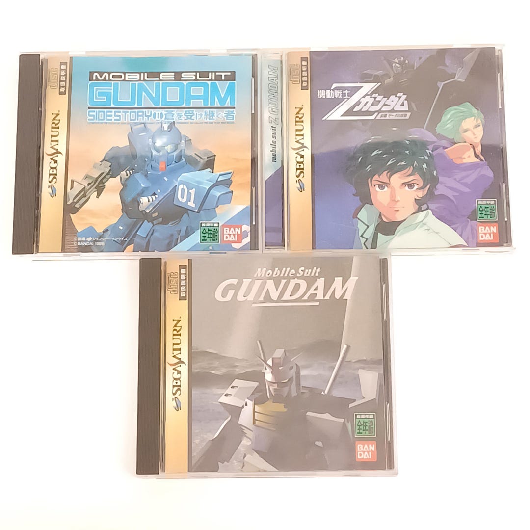 Used Mobile Suit Gundam Sega Saturn Game Set (3 Titles) - Side Story, Z ...