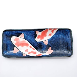 Sushi Plate & Small Plate Set 4pcs by AWASAKA | Japanese Porcelain Gift ...