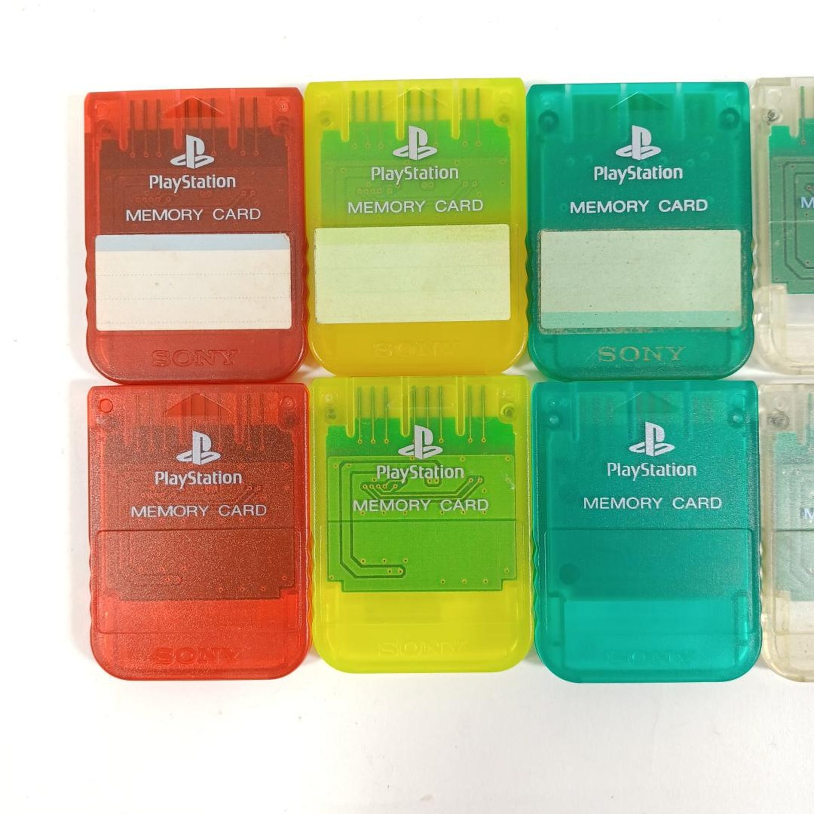 Used Sony Original PS1 Memory Card Lot of 10 Genuine Playstation 1 ...