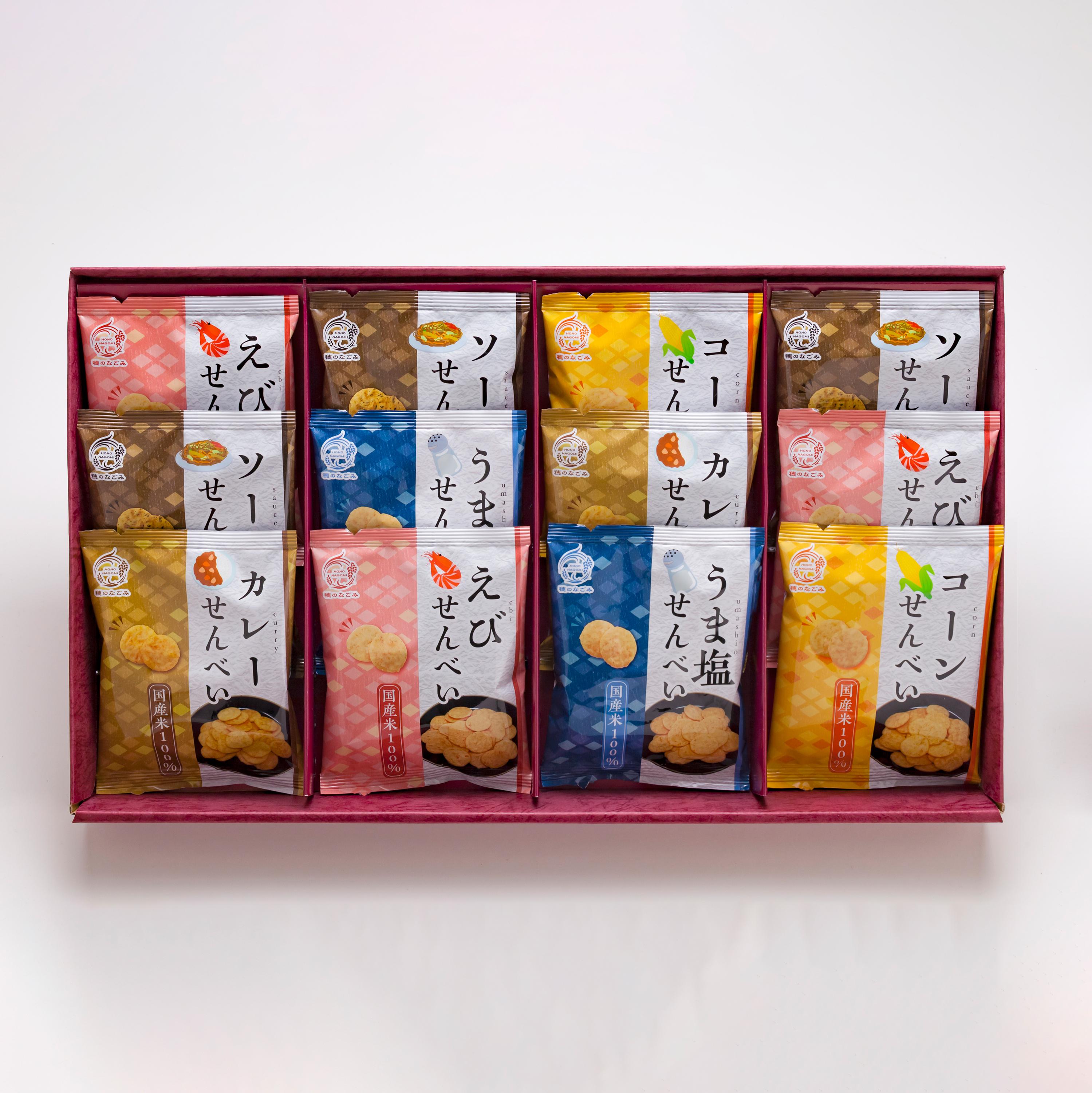 Senbei Beika Rice Crackers 12 Pcs Japanese Snacks Made in Japan ...