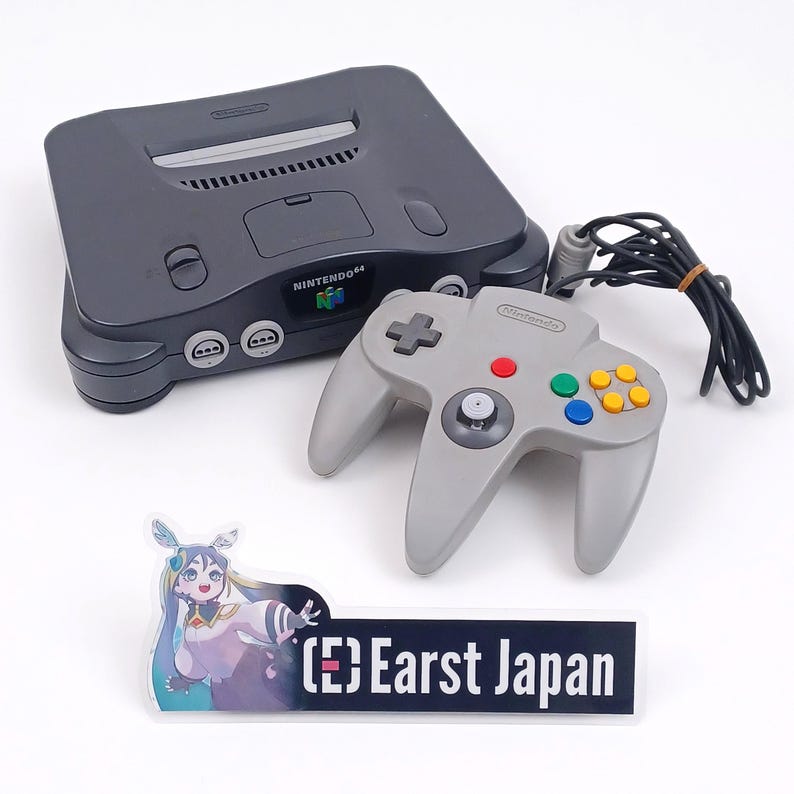 Used Nintendo 64 Console Set W/ AV Cable, JP AC Adapter & Optional ...