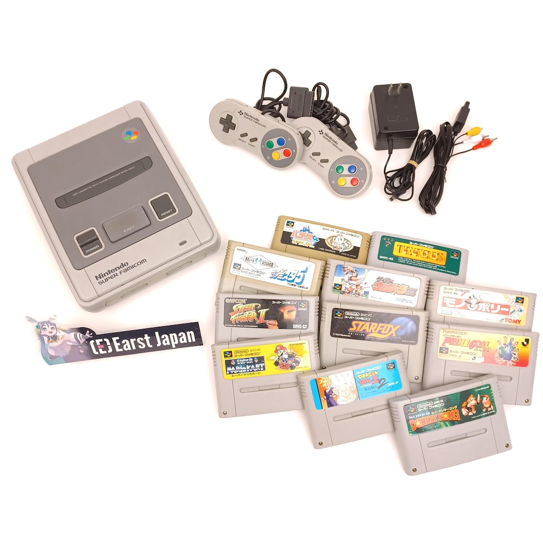 Used Nintendo Super Famicom SFC Console – SNES Japan – Optional ...