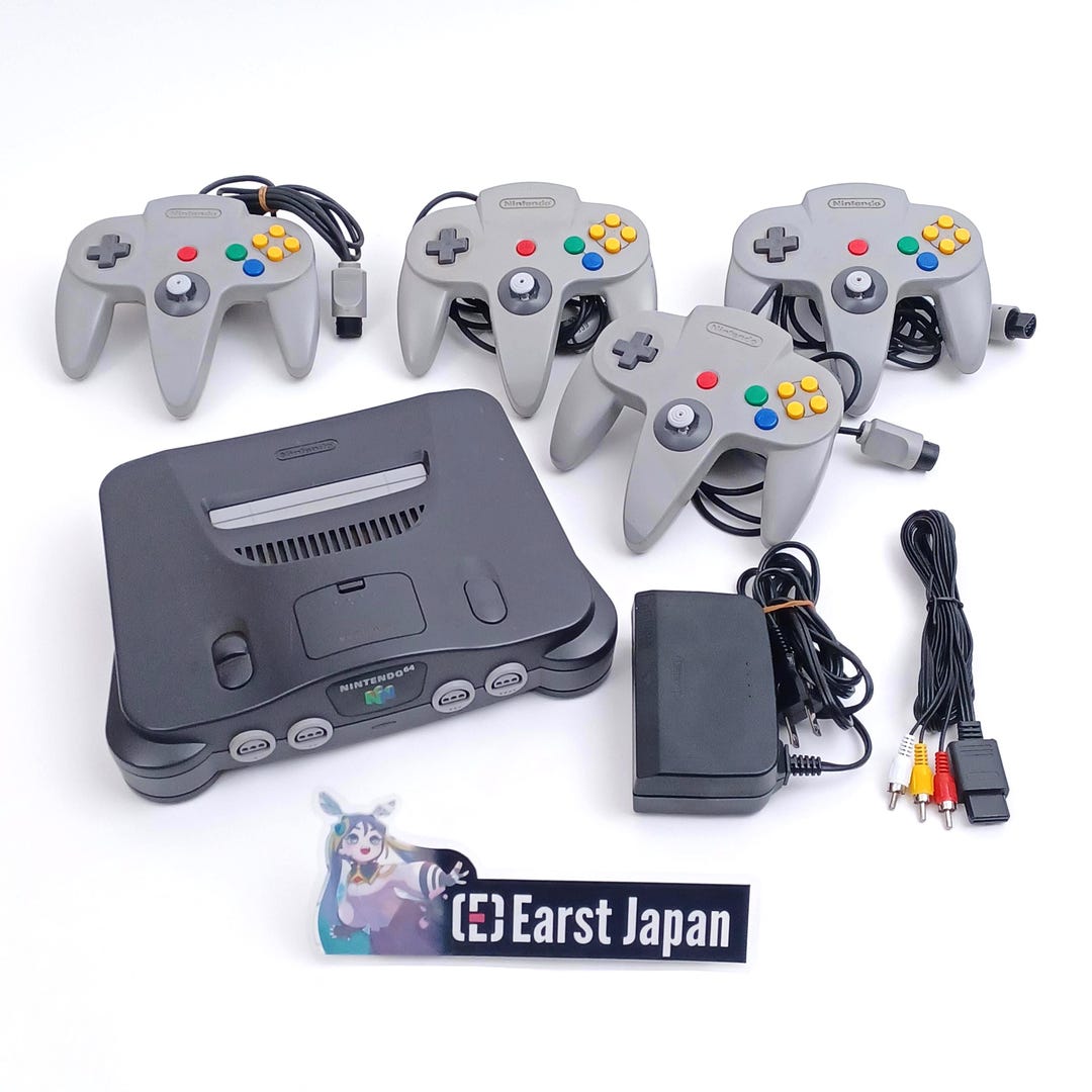 Used Japanese Nintendo 64 N64 Console – Optional Controller, Cable ...