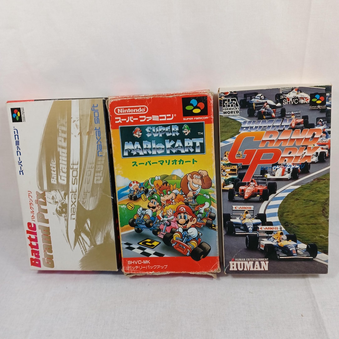 Used NINTENDO Super Famicom SFC All Racing Games Complete CIB Japan ...