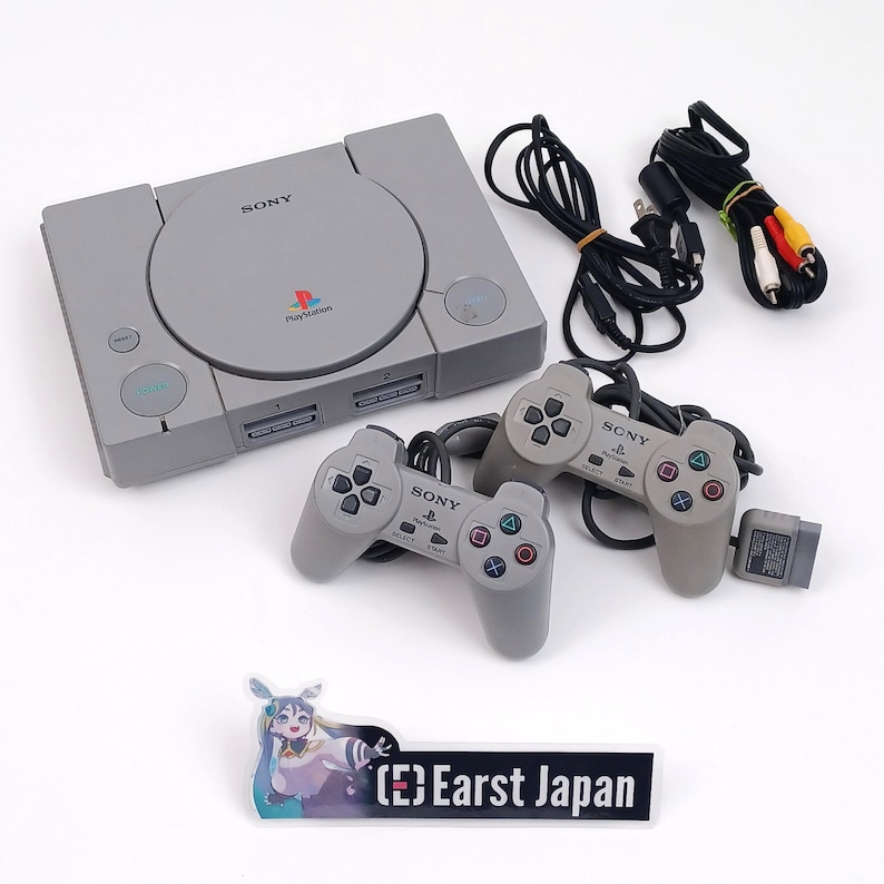 Used PS1 Japan Console NTSC-J – Tested Working – Optional Controller ...